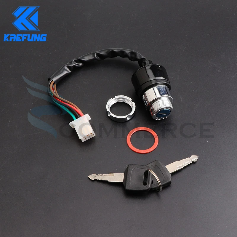 Motorcycle-Ignition-Switch-with-Keys-3-Position-6-Wire-On-Off-For ...
