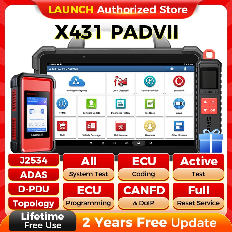 LAUNCH-X431-PAD-7-VII-PAD7-PADVII-Autodiagnosetools-J2534-Smartlink-Automotive-Scanner-Auto ...