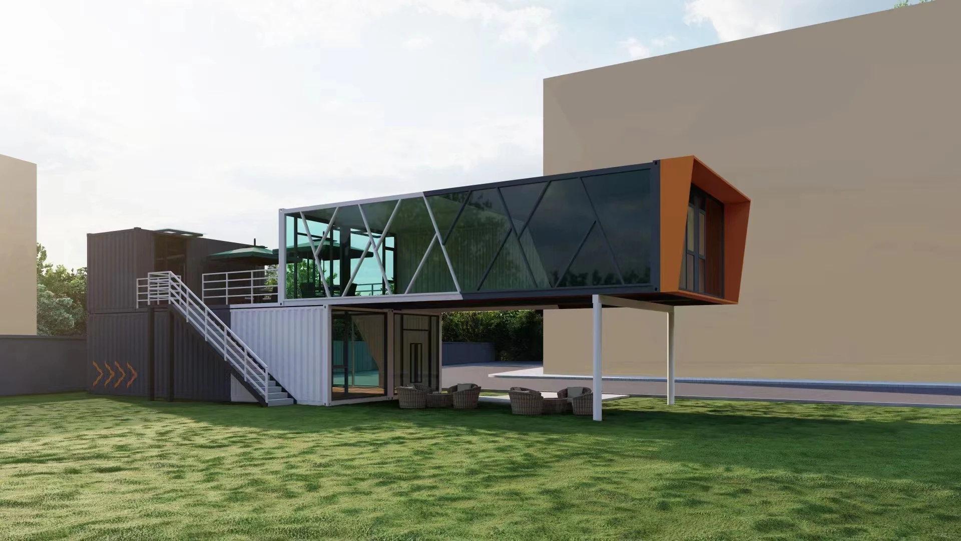 Cafe-Bar-Shop-With-Toilet-Container-House-Prefab-Houses-Home-Building-Kit-Flatpack-40Ft ...