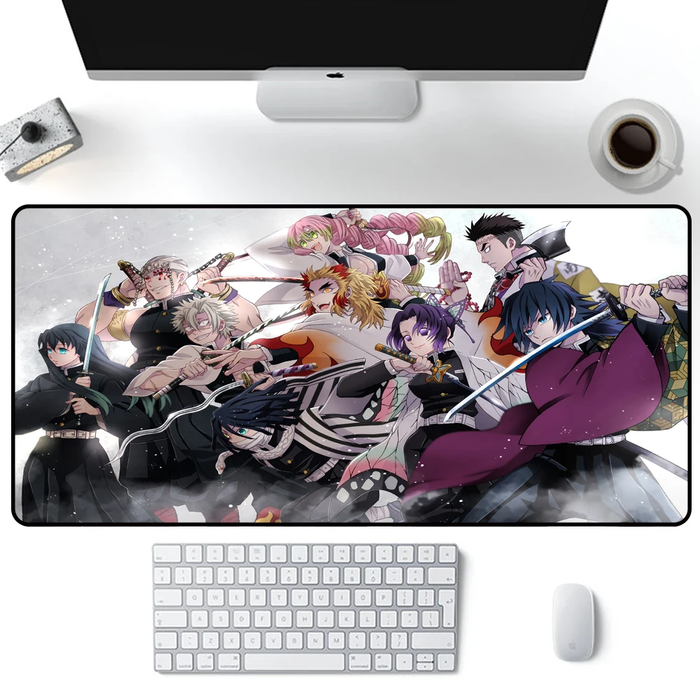 Demon Slayer Desktop Mat Gaming Pc Desk Keyboard Carpet Mouse Pad Large ...