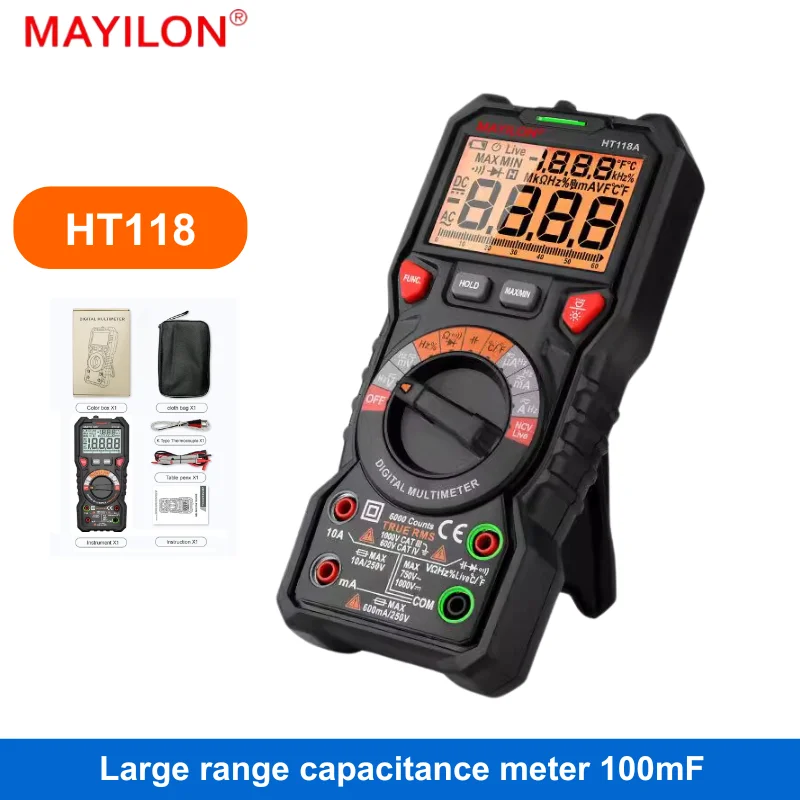 MAYILON-HT118A-HT118C-HT118D-High-Precision-Multimeter-Capacitance-Data ...