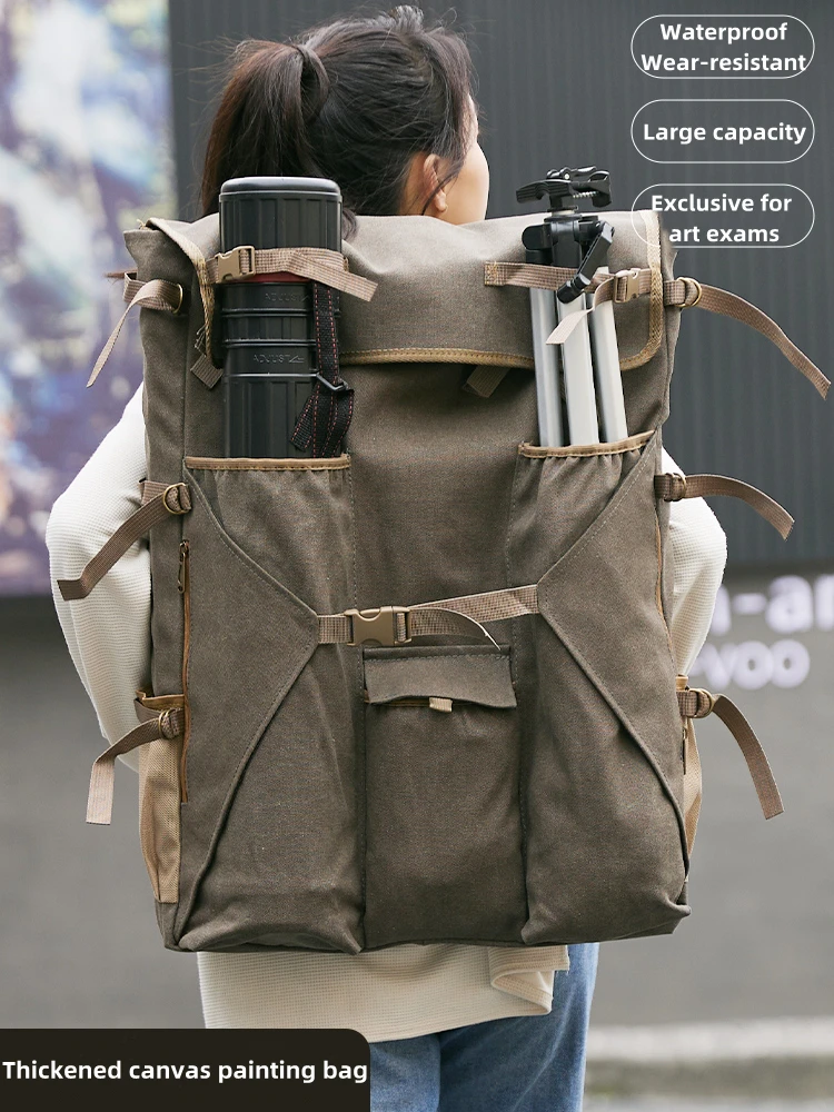 4K-High-Capacity-Canvas-Art-Bag-for-Art-Students-Painting-Examination ...