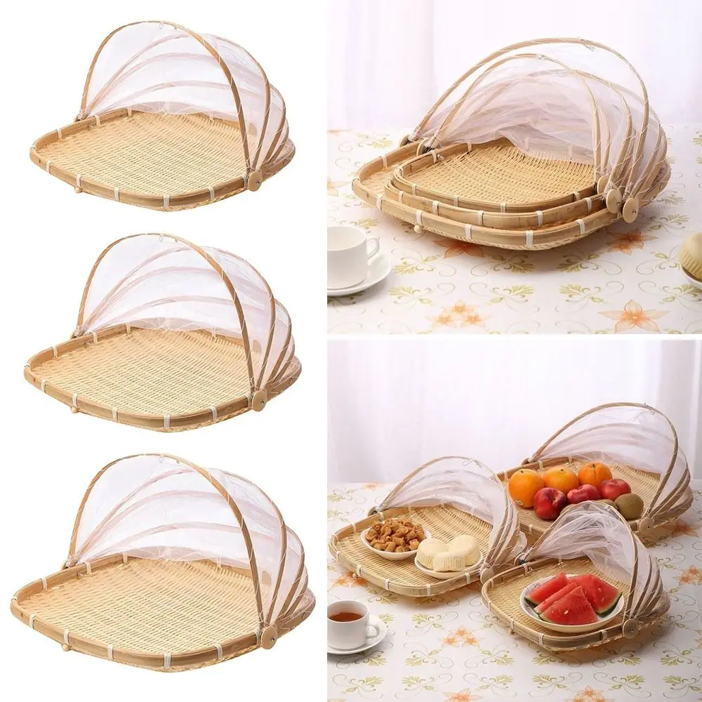 Anti-insect-Dustproof-Basket-Anti-mosquito-Hand-Woven-Tent-Basket-Fruit ...