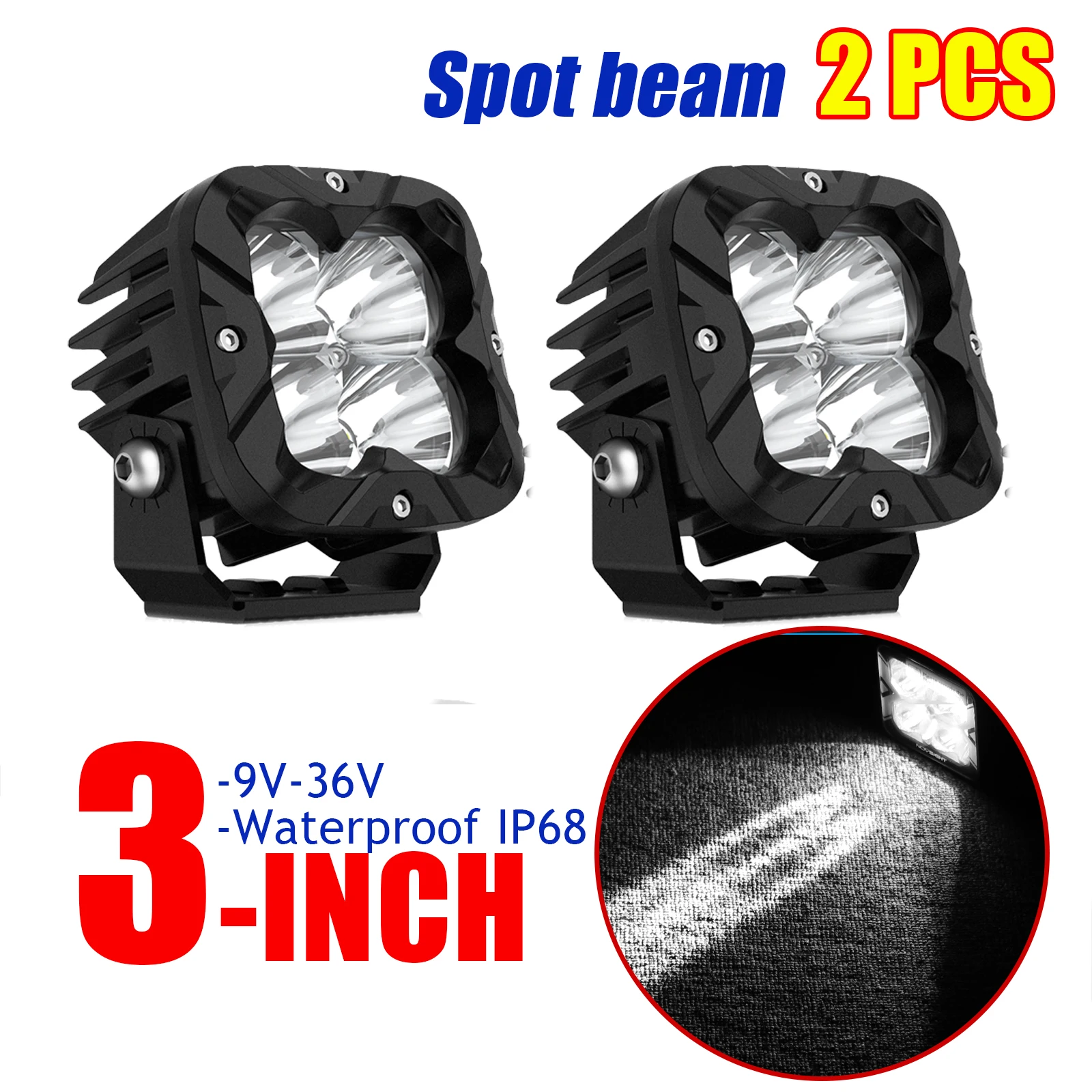 3inch-24W-2560LM-6000K-Dual-ROW-Led-Pod-Work-Light-Bar-Spot-Beam ...