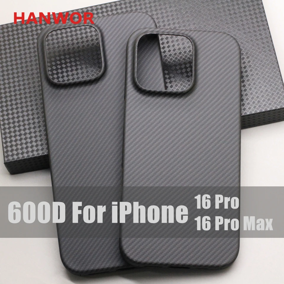 HANWOR Carbon Fiber Protective Case for iPhone 16 Pro Max 16 Plus Cases ...