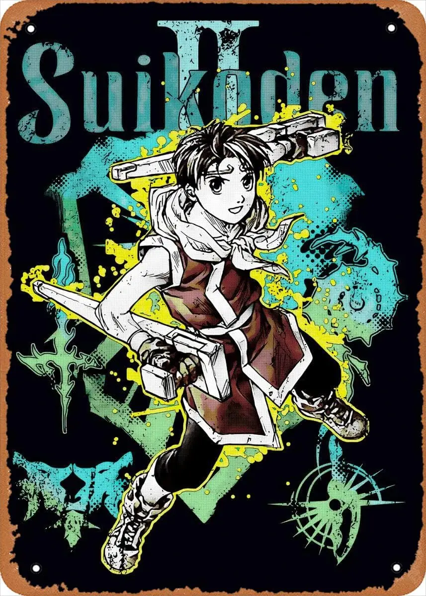 Movie-arcade-game-poster-metal-tin-sign-Suikoden-Game-Wall-Art-Decor ...