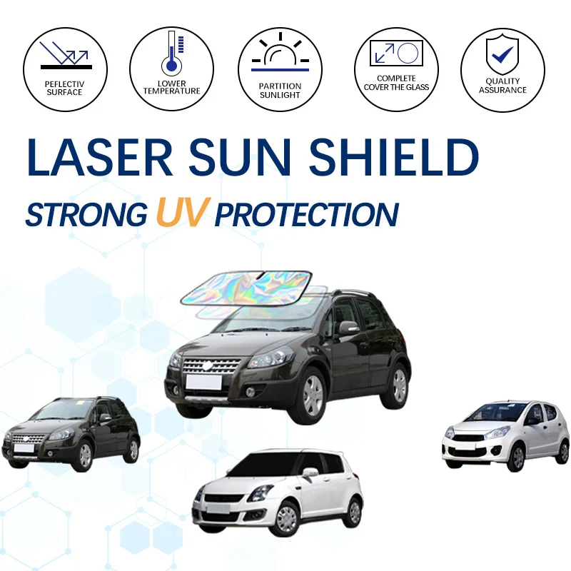 Car Windshield Sun Shade Sunshade Sun Visor shade cover Foldable Blocks ...