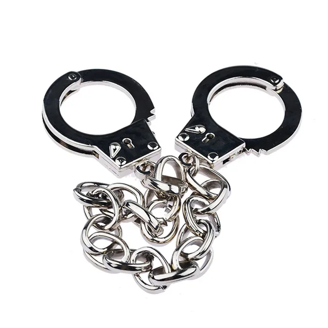 Unisex Adjustable Toe Lock Metal Chain Thumb Handcuffs BDSM Hand Foot ...
