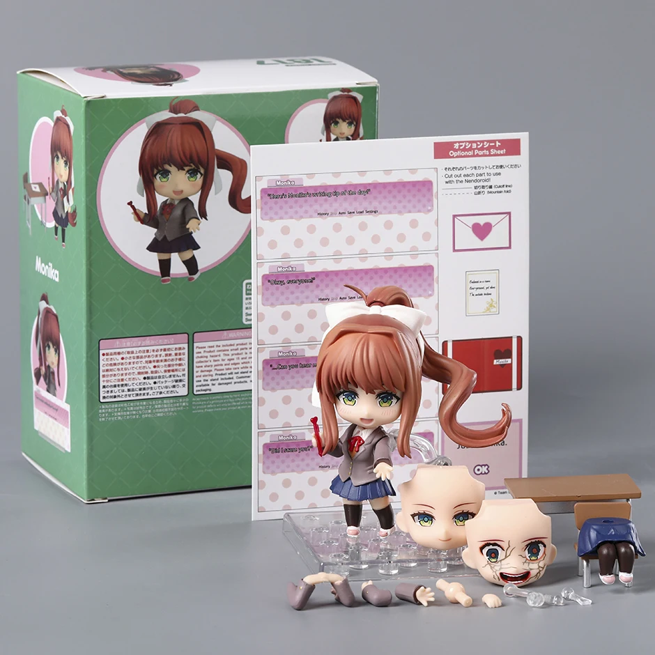 Doki-Doki-Literature-Club-Monika-1817-Cute-Kawaii-Action-Figure-Doll ...