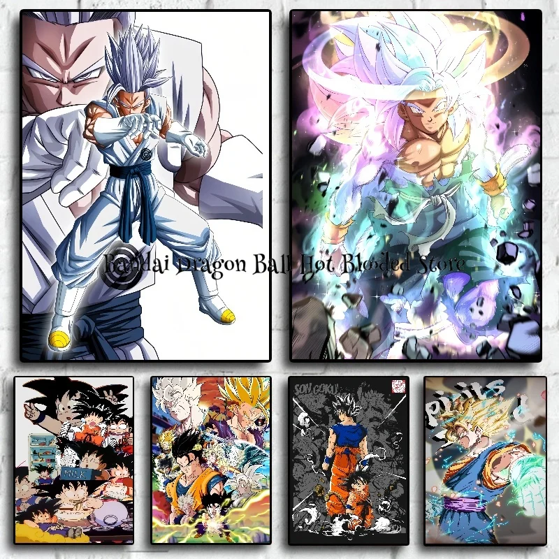 Classic Anime Dragon Ball Super Saiyan Z Son Goku Gohan Poster HD ...