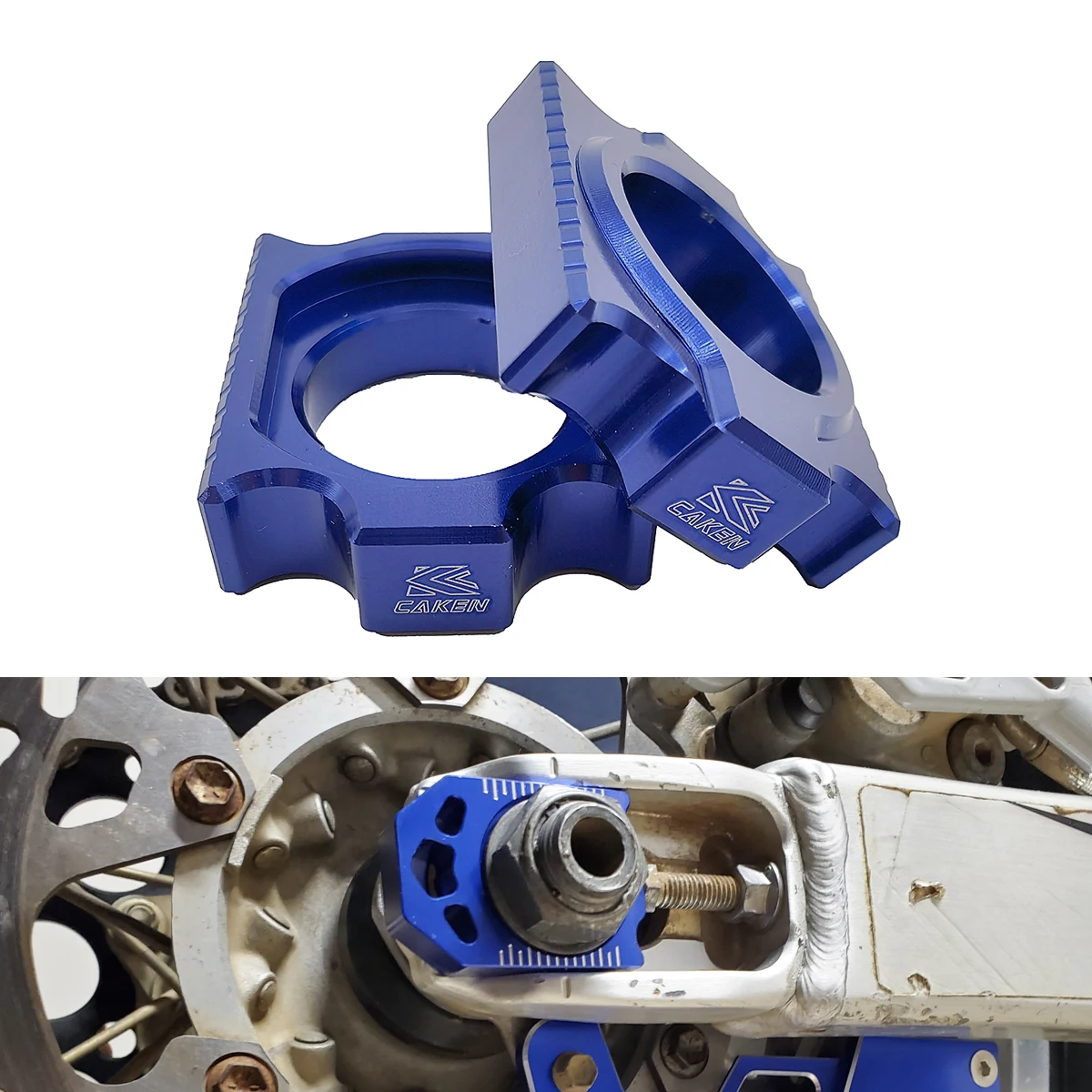 CNC-Rear-Chain-Adjuster-Axle-Block-For-YAMAHA-YZ250F-YZ450F-YZ125-YZ250 ...