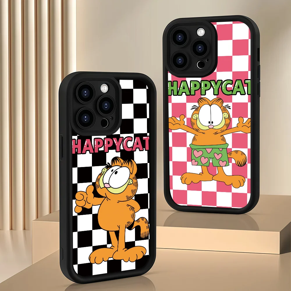 Cartoon G-Garfield phone case For iPhone 12 11 13 14 15 16 17 Max Pro ...