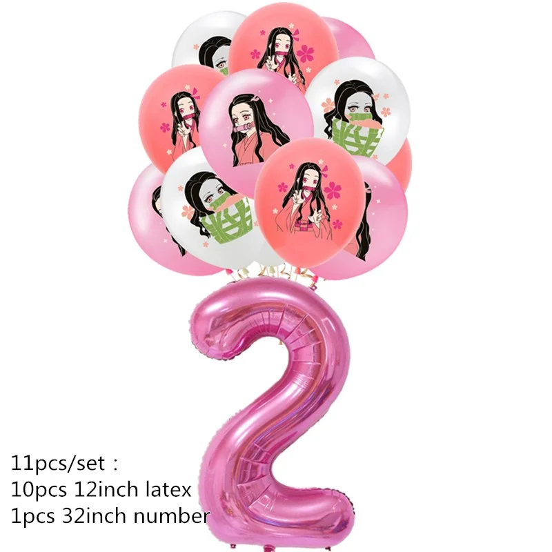 Birthday Balloons Anime Demon Slayer Kimetsu No Yaiba Nezuko Kamado ...