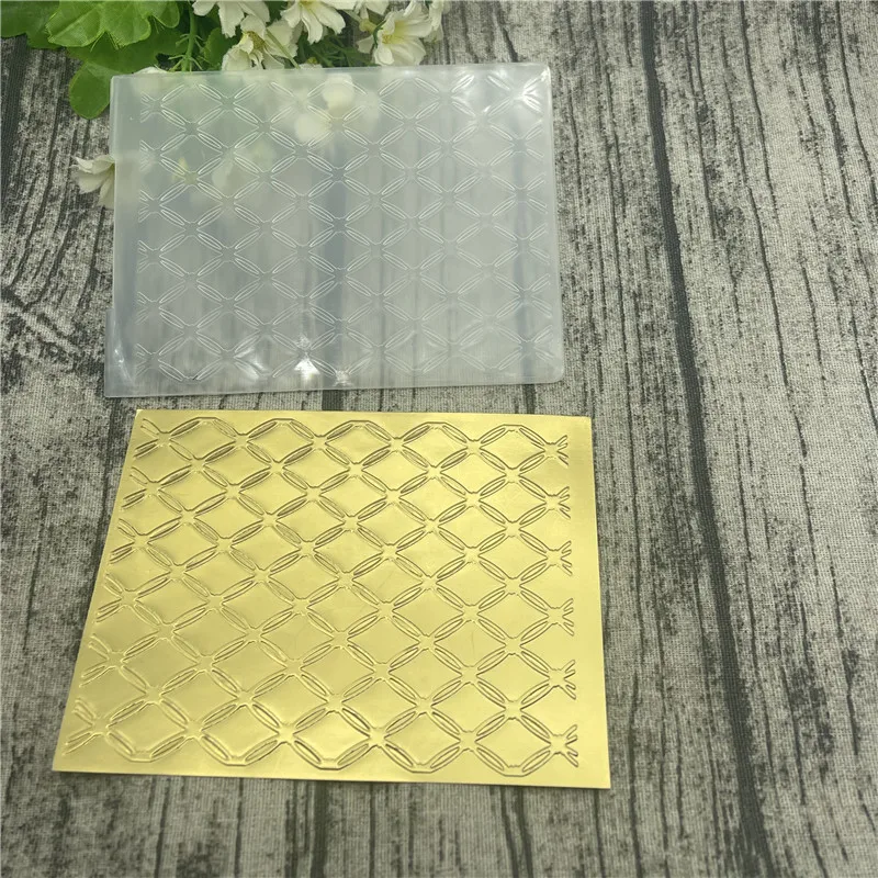 Grid-Plastic-Embossing-Folder-For-Scrapbook-DIY-Album-Card-Tool-Plastic ...