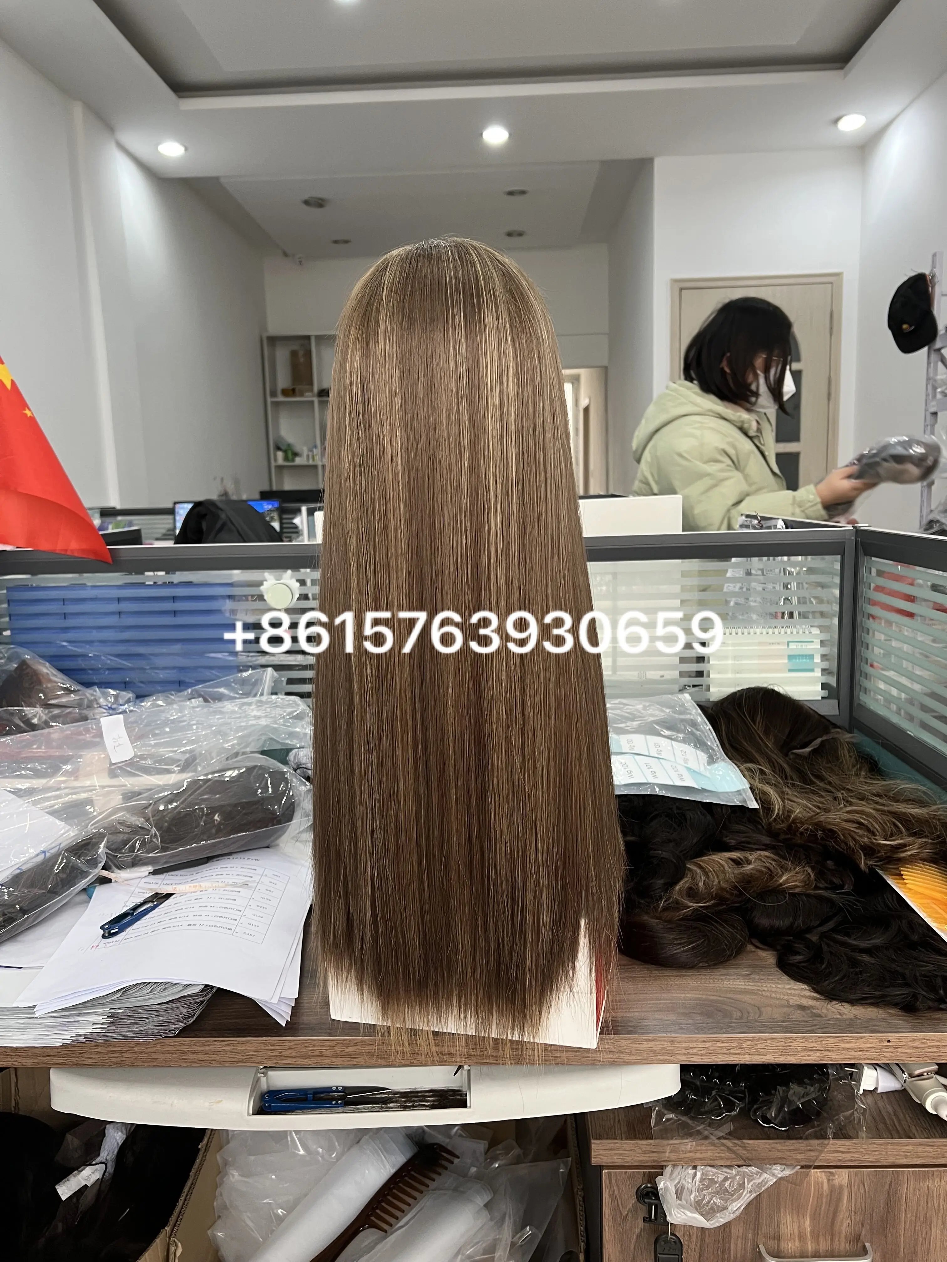 Lace top 24inches 4/8/18 color more stock European virgin hair Sheitel ...