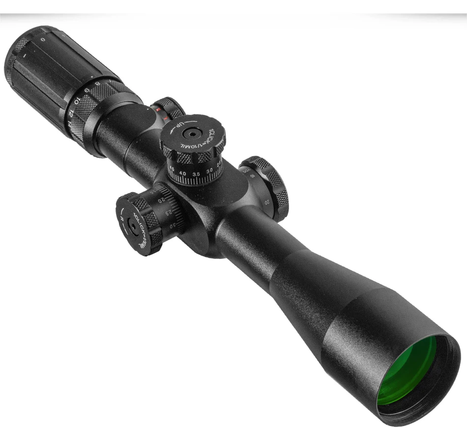 FIRE WOLF 4-14X44 IR Tactical Optical Rifle Sniper Scope Adjustable Red ...