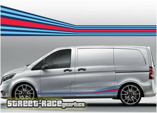 For-x2-Mercedes-Vito-Martini-004-side-racing-stripes-vinyl-graphics ...