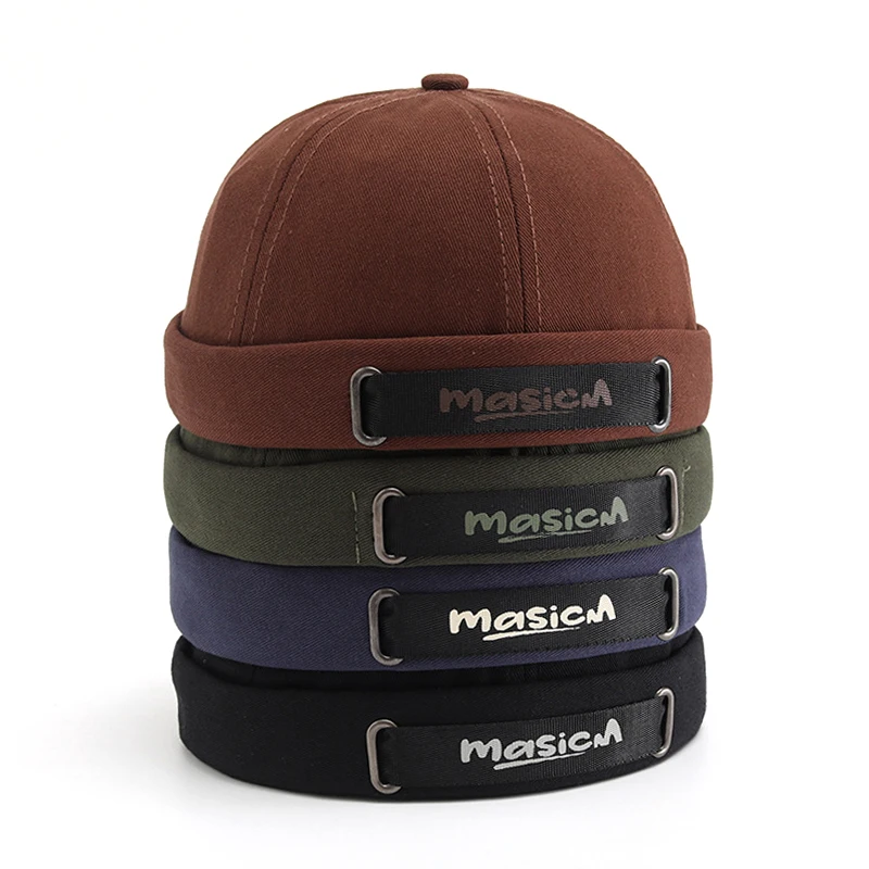 Top-Letter-Docker-Cap-Without-Visor-Brimless-Caps-Skullcap-Dome-Beanies ...