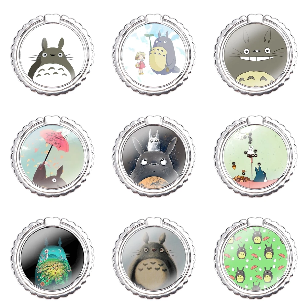 Anime-Studio-Ghibli-Spirited-Away-Totoro-Cell-Phone-Ring-Holder-Metal ...