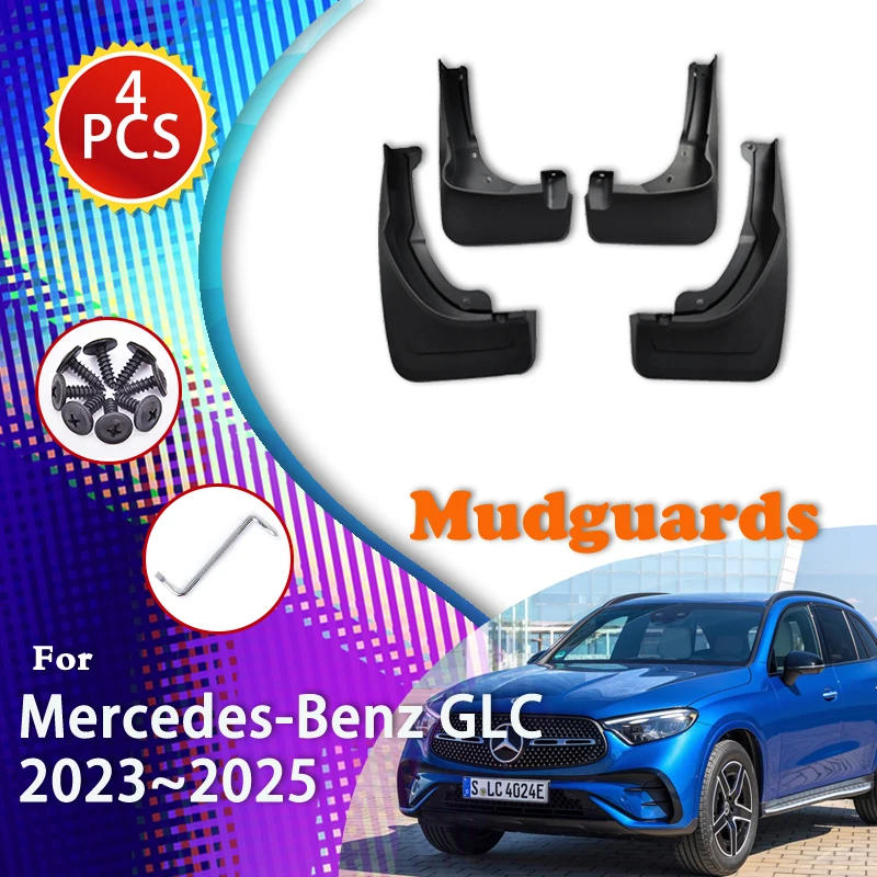 4PCS Front And Rear Fenders For Mercedes Benz GLC X254 2023 2024 2025 ...