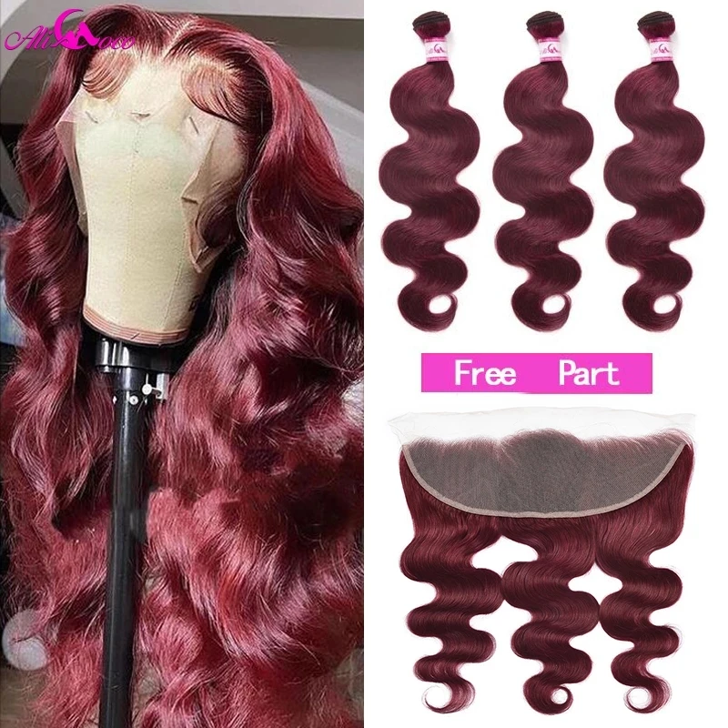 Burgundy Human Hair Weave