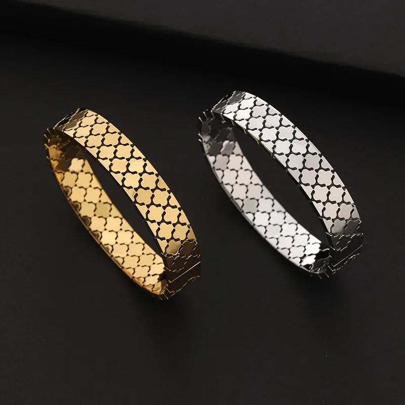 Argyll-Titanium-Steel-Hollow-Hand-Bracelets-Fashionable-Niche-Design ...