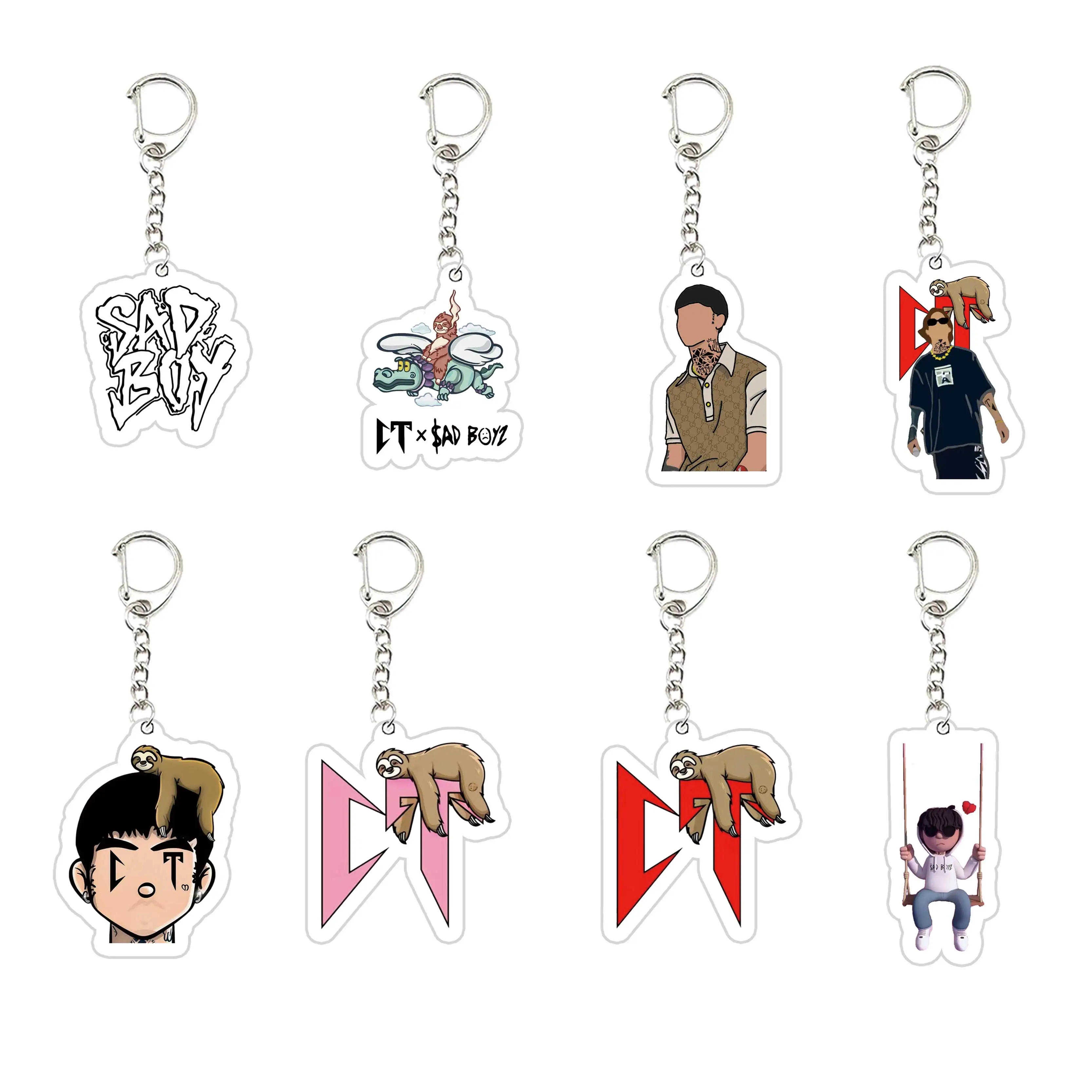 Cartoon-Mexican-Natanael-Cano-CT-Keychains-Keyring-Acrylic-Natanael ...