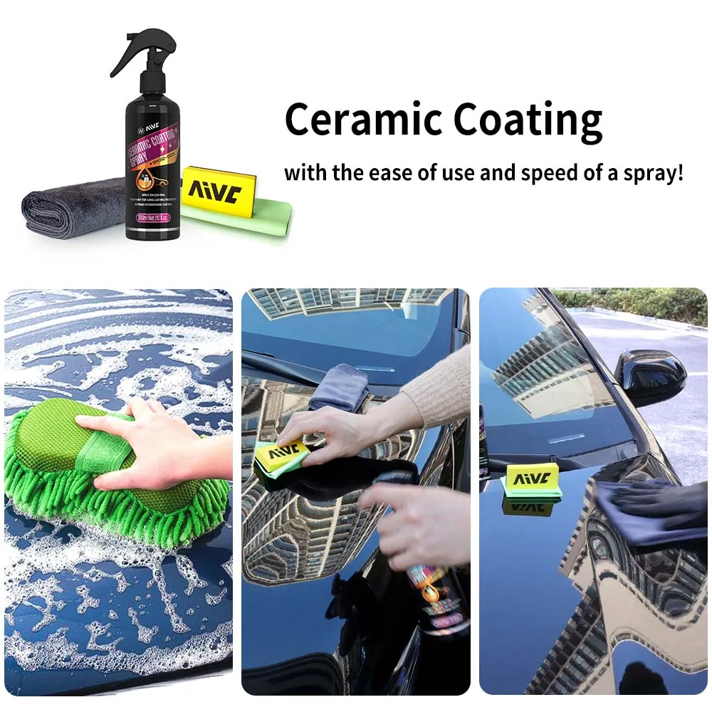 Detailing Auto Perline D'acqua Spray Sigillante Ceramico Per Auto Pure ...