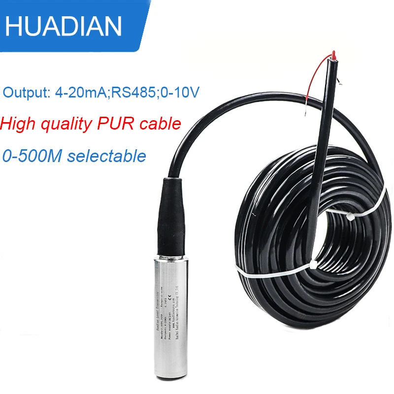 4-20ma 10m/100m Borehole Water Level Meter Stainless Steel Probe Deep ...