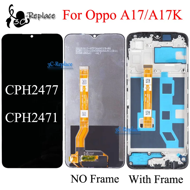 Black-6-56-Inch-For-Oppo-A17-CPH2477-Oppo-A17k-CPH2471-LCD-DIsplay ...