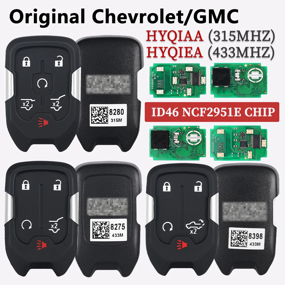 Original key HYQ1EA HYQ1AA Smart Remote Key 5/6 Buttons For 2019-2021 ...