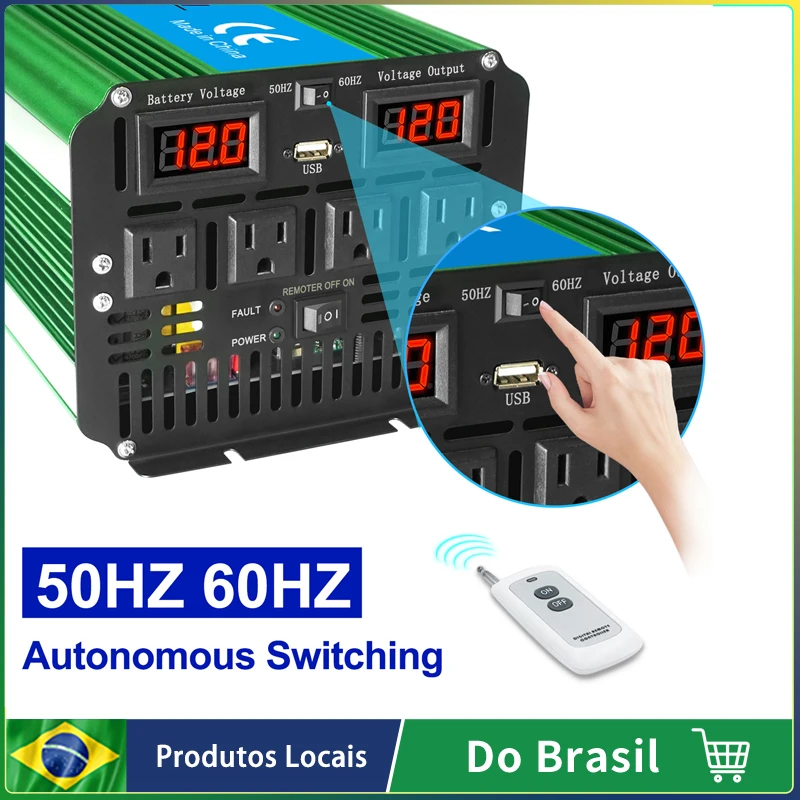 Inversor-de-onda-senoidal-pura-transformador-de-tens-o-conversor-de-energia-inversor-solar-12V ...