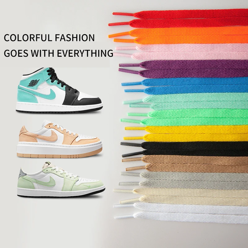 60cm-180cm-Thicken-Laces-for-Sneakers-No-Elasticity-Flat-Shoelaces ...