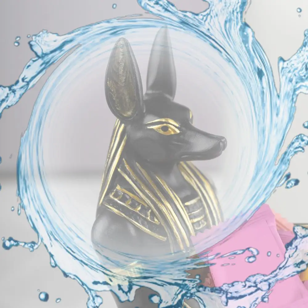 25cm Anubis Figurine Resin Egyptian God Figurine with Bowl Ancient ...