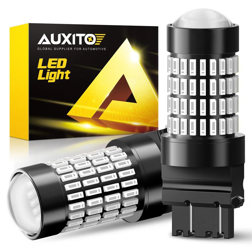 AUXITO-2x-T25-3157-P27W-3156-LED-Brake-Light-Bulbs-Red-White-Yellow ...