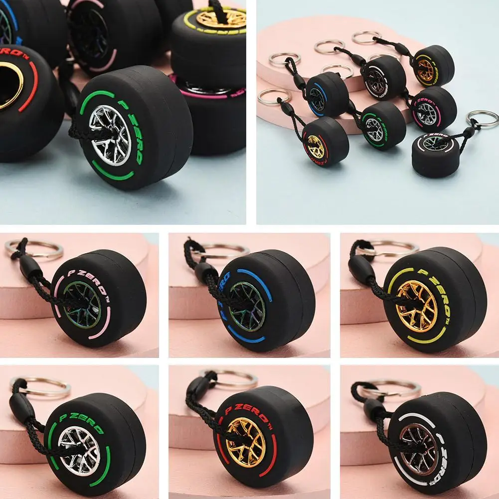 Mini-F1-Racing-Tire-Keychains-PVC-Tyre-Pendant-Gifts-For-Friends-Car ...