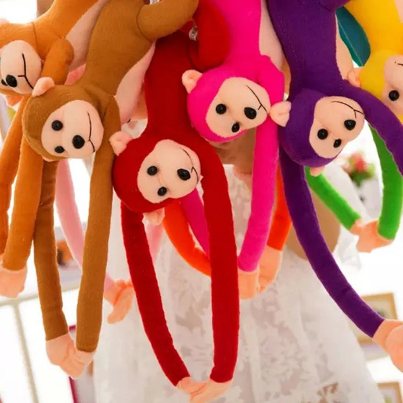 60cm-Long-Arm-Tail-Monkey-Stuffed-Plush-Curtains-Baby-Sleeping-Appease ...