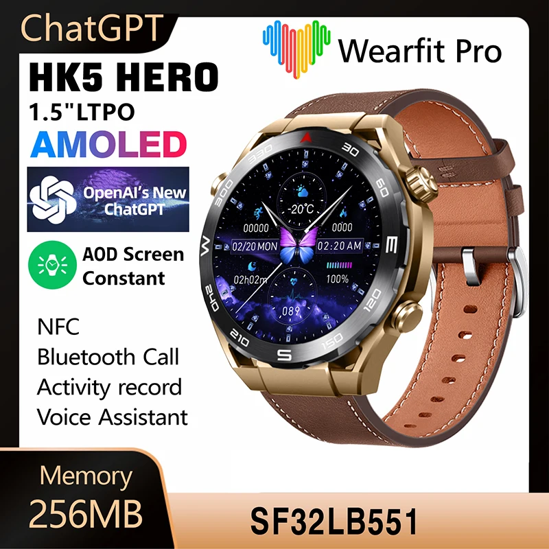 HK5-HERO-reloj-inteligente-AMOLED-Original-para-hombre-pulsera-con-br-jula-NFC-Bluetooth ...