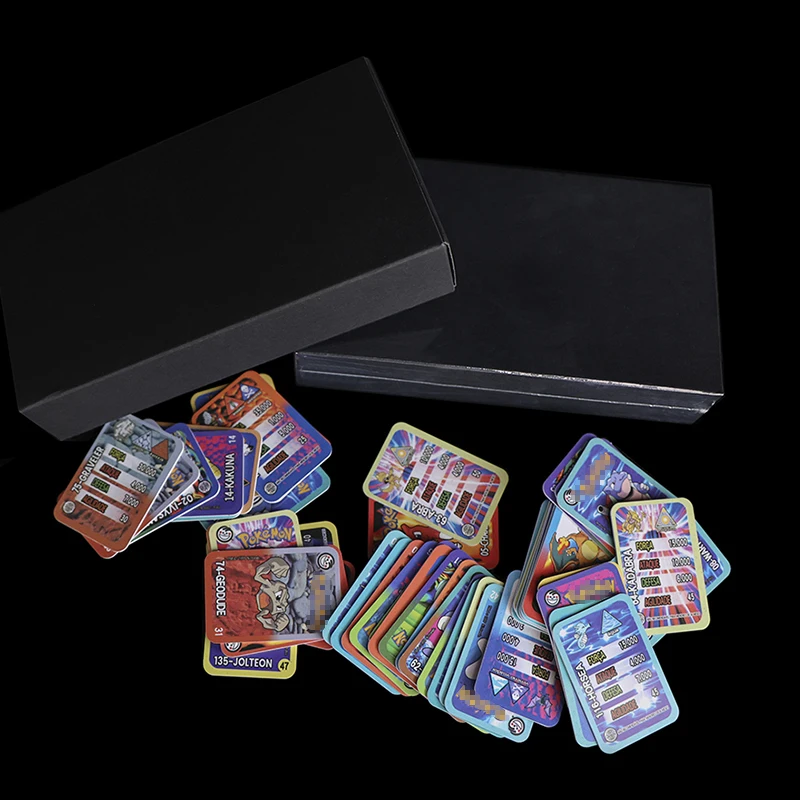 Tasos-Pokemon-elma-chips-complete-collection-50Pcs-Square-Pikachu-Pogs ...