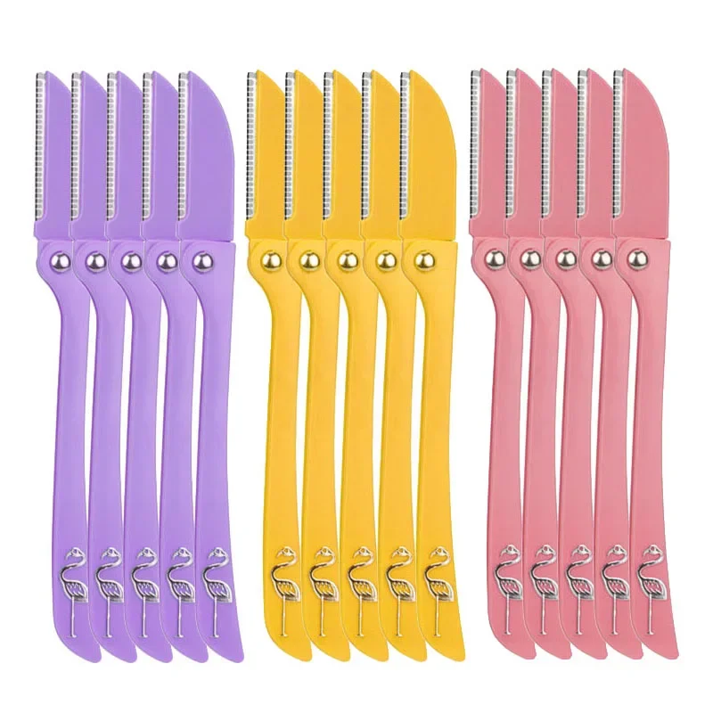 Karsyngirl-5-10Pcs-Foldable-Eyebrow-Trimming-Knife-Beginner-Female ...