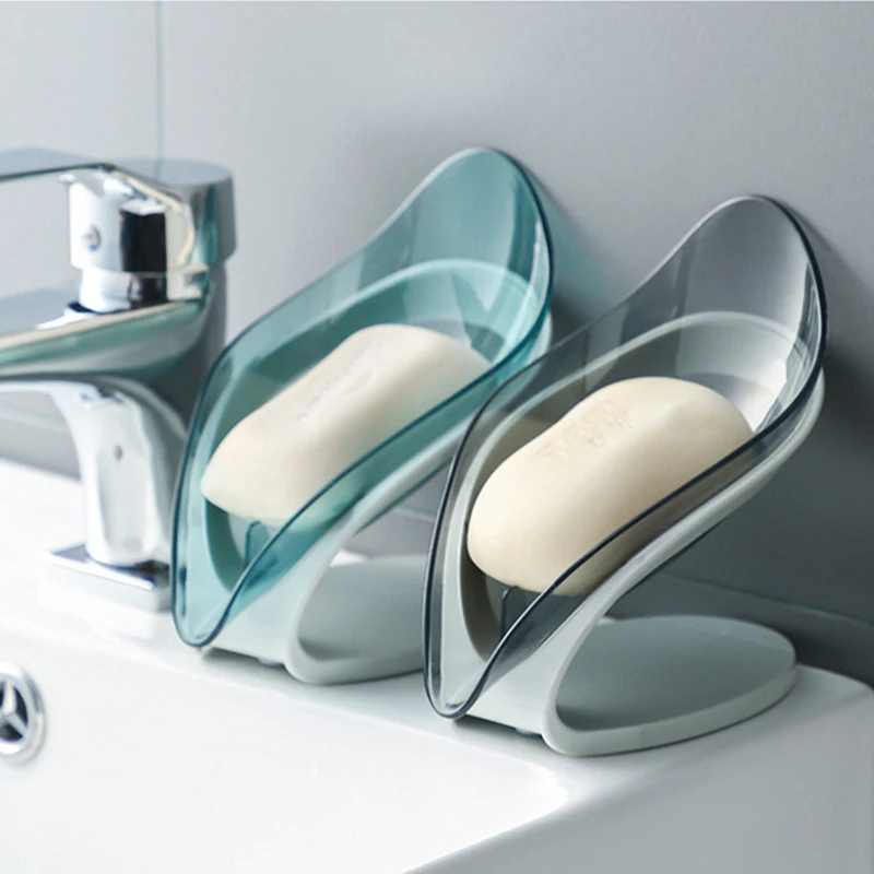 Bathroom-Soap-Holder-Leaf-Shape-Soap-Box-Portable-Leaf-Soap-Holder-Non ...