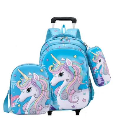 2021 New School Trolley bags wheeled Backpack wheeled bags School Bags ...