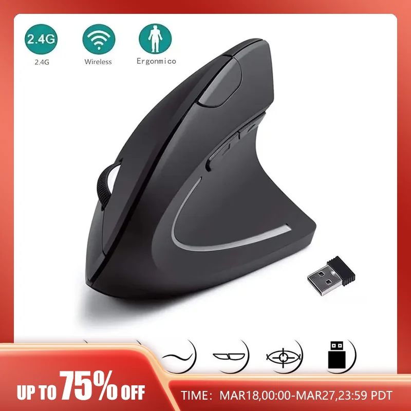 Best Mousr|ergonomic Wireless Mouse 1600 Dpi 6 Buttons For Laptop & Pc ...