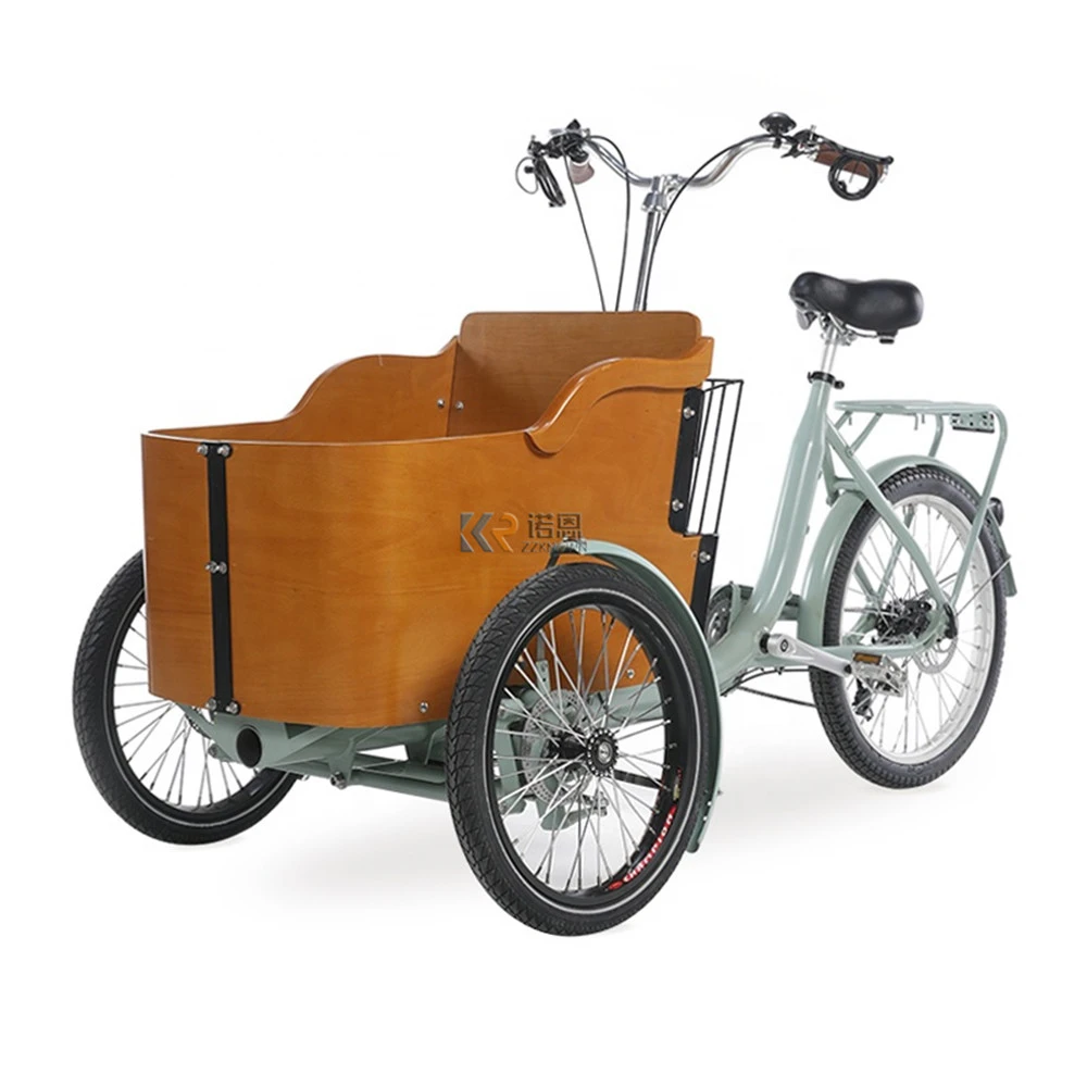 Family Dutch Trike Electric Tricycle Cargo Bike For Shopping Carry Kids ...