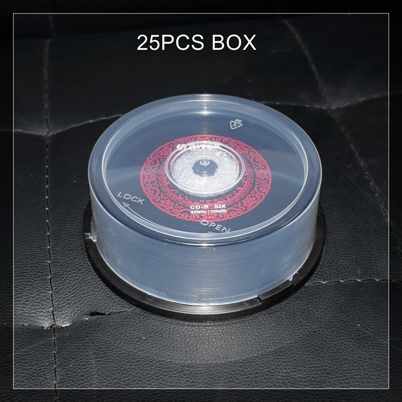 25PCS-BOX-Ritek-Vinyl-Disk-Black-CD-R-Blank-Discs-Recordable-Compact ...