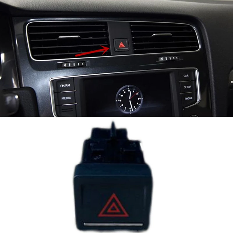 Car-Double-Flash-Light-Lamp-Switch-Hazard-Warning-Emergency-Button-For ...