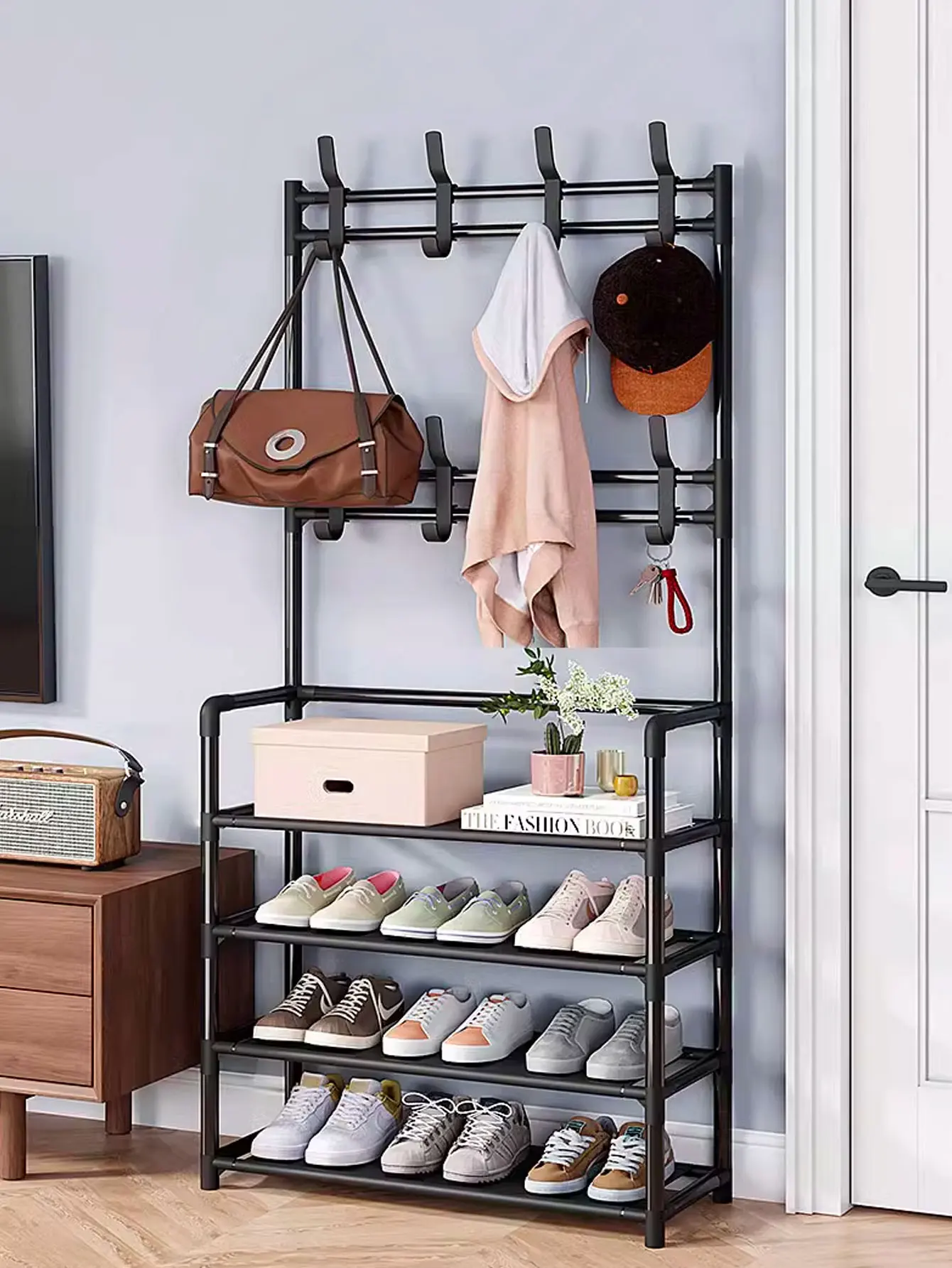 4-Layers-Multi-Layered-Shoe-Rack-Floor-To-Floor-Integrated-Multi ...