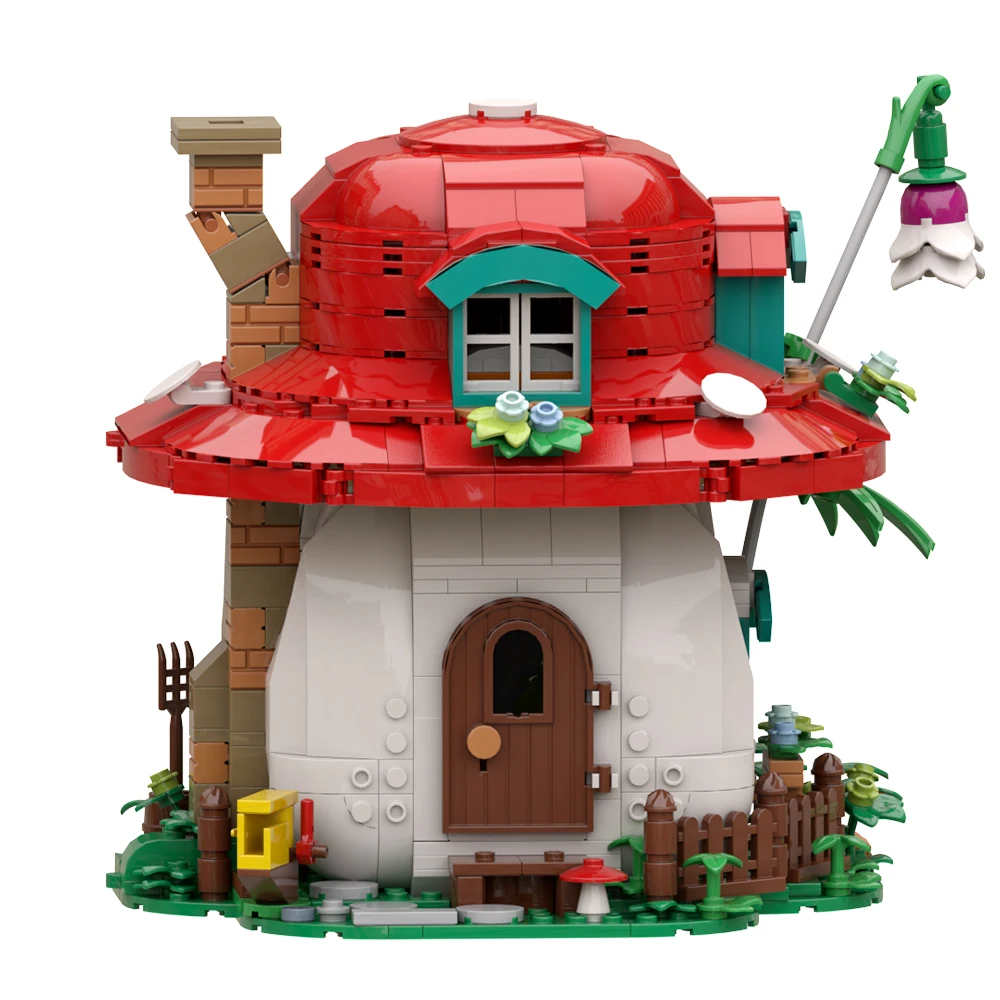 BuildMOC-Forest-Fairy-Tale-Mushroom-House-Building-Blocks-Village ...