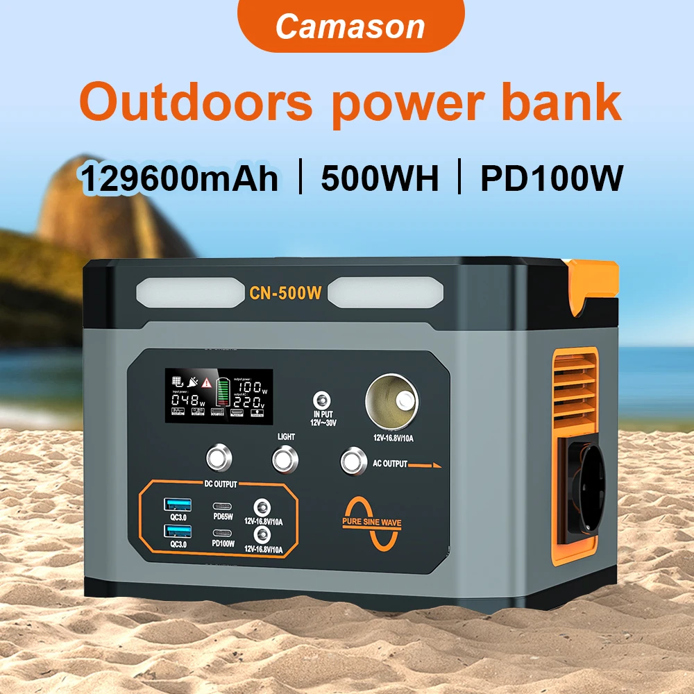Portable-camping-mobile-Power-Bank-station-solar-outdoor-supply ...