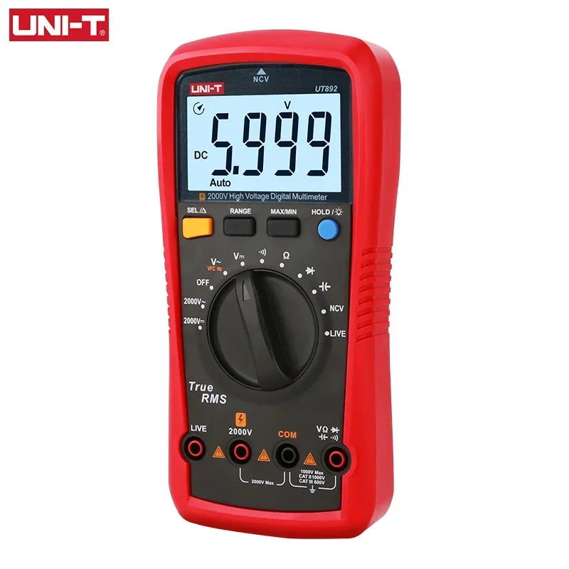 UNI-T-2000V-High-Voltage-Multimeter-Digital-For-Mine-UT892-AC-DC ...